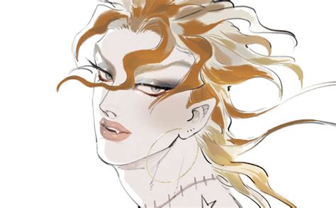 Safebooru 1boy Androgynous Birthmark Blonde Hair Blue Eyeshadow