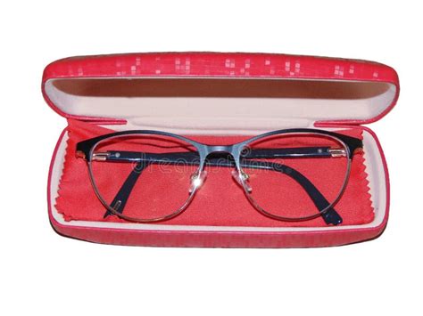 Eyeglasses In A Red Case Glasses Case Stock Image Image Of Glasses