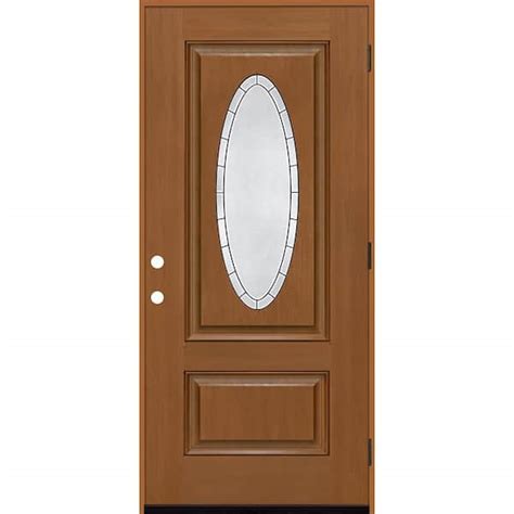 Steves And Sons Regency 36 In X 80 In 3 4l Oval Empire Decorative Glass