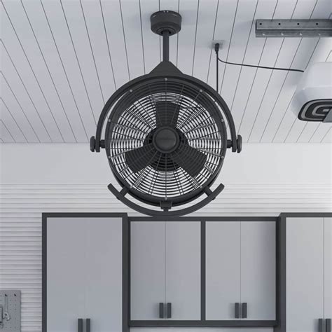 Harbor Breeze Cohort Garage Fan 18 In Matte Black Indooroutdoor