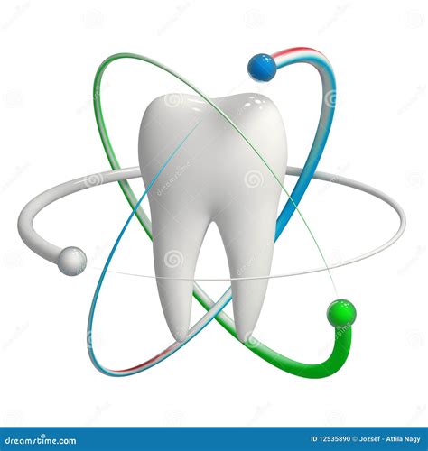Protected Tooth 3d Icon Isolated Stock Illustration Illustration Of