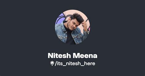 Nitesh Meena Instagram Facebook Tiktok Linktree
