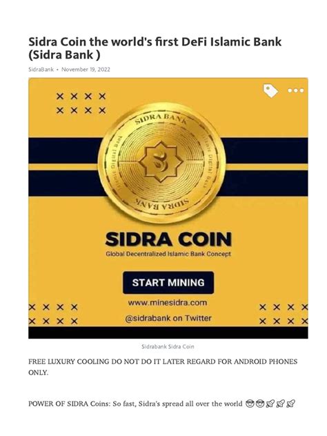 Sidra Coin Sidra Bank Pdf