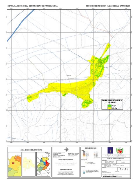 Du21 Mapa De Zonas Inundables Urbano Pdf Mapa Geografía