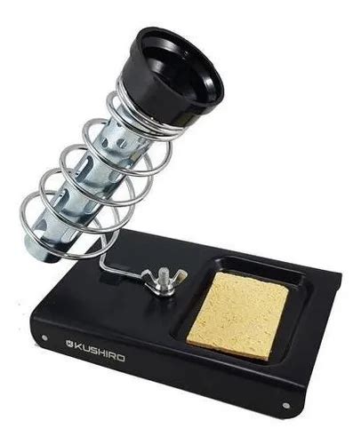 Soporte Soldador De Estaño Con Resorte Esponja Metalico Mercadolibre