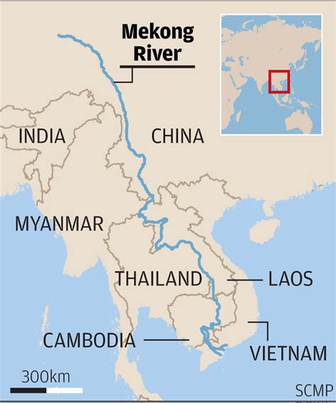Where Is The Mekong River Located On A Map