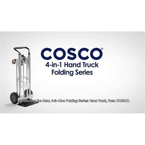 Cosco 800 Lb Capacity 4 Wheel Black Steel 4 In 1 Convertible Hand Truck