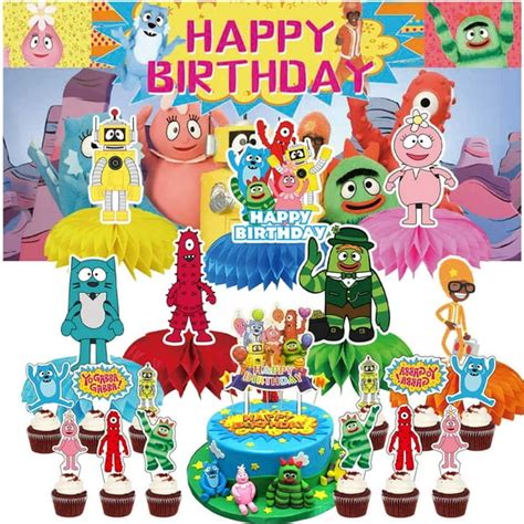 Yo Gabba Gabba Party Supplies Decor Decorations Plates Movie Background