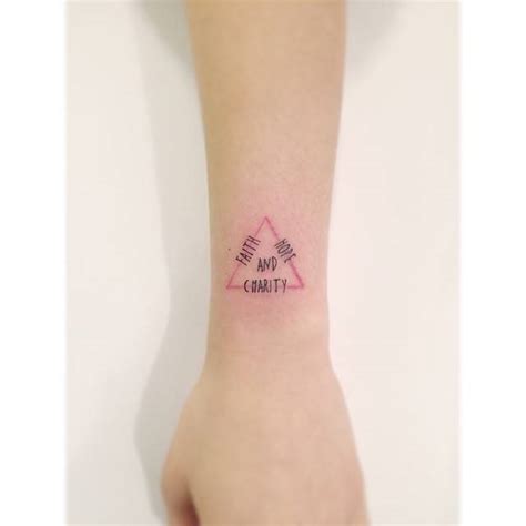 Faith Hope Charity Tattoos