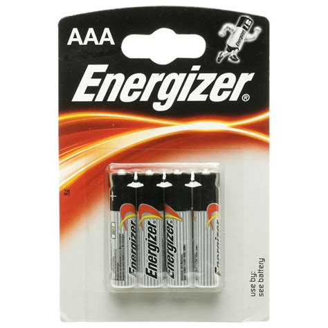 Energizer Classic Aaa Batteries Pack Of 4 Rapid Electronics