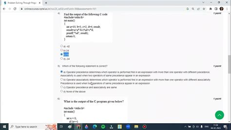 Nptel Problem Solving Through Programming In C Week 3 Assignment 3