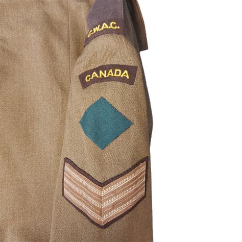 Ww2 Canadian Named Cwac Canadian Womens Army Corps Tunic Canadian