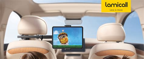 Lamicall Car Headrest Tablet Holder [3 In 1 Extension Arm