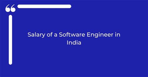 What Is Full Software Engineer Salary In India Salary Of Software