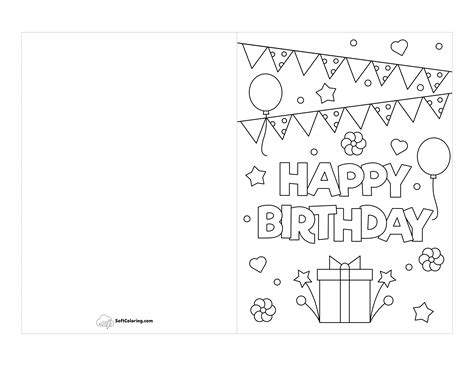 Free Birthday Cards Coloring Pages 128 Pdfs