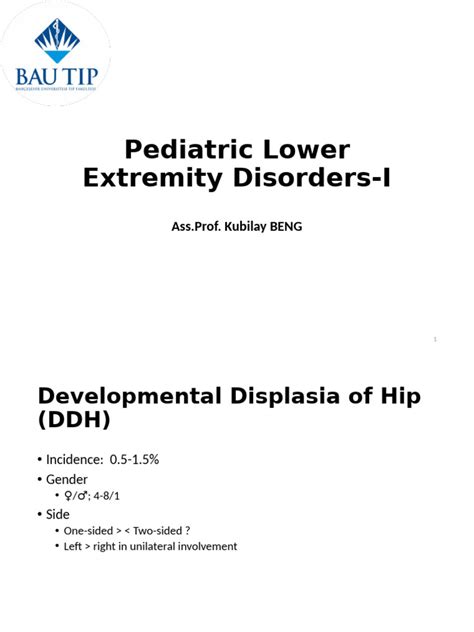 Pediatric Lower Extremity Disorders I First Pdf Hip Limbs Anatomy