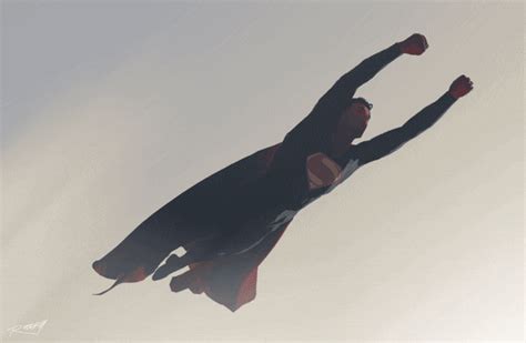 Superman Flying  By Clay Rodery Find And Share On Giphy