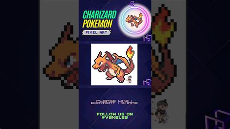Make A Charizard Out Of Pixels Pixel Art Tutorial Youtube