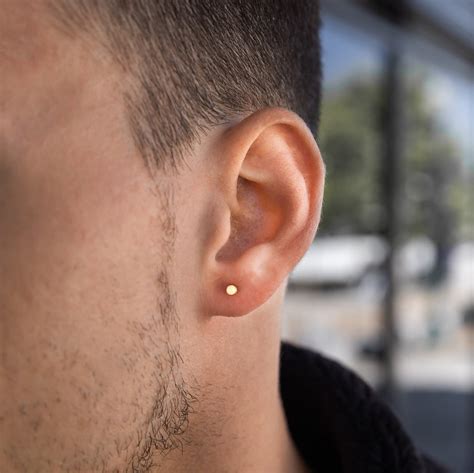 Buy Mens Gold Earrings Mens Earrings Studs 3mm Stud Earrings Men