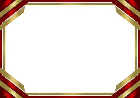 Elegant Red Border Certificate Design Borders Certificate