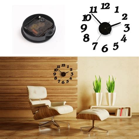 Diy Wall Clock Decoration Sticker Home Office Deco Vicedeal