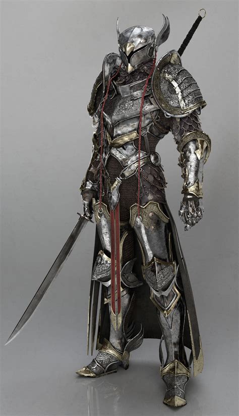 Fantasy Knight Armor Art
