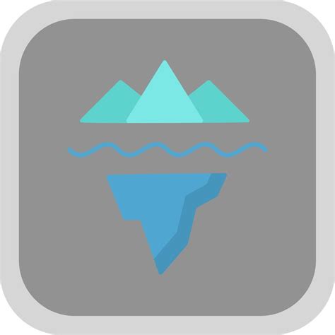 Iceberg Flat Round Corner Icon 42986974 Vector Art At Vecteezy