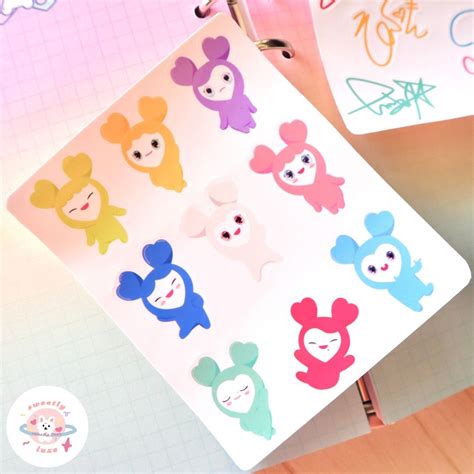Twice Laburi And Signature Sticker Sheet Hobbies And Toys Stationary And Craft Art And Prints On