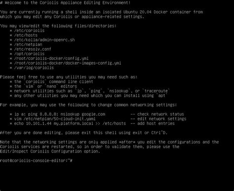 Installing The Coriolis All In One Appliance Cloudbase Solutions