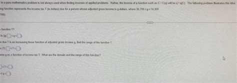 Solved The Inverse Notation Used In A Pure Mathematics