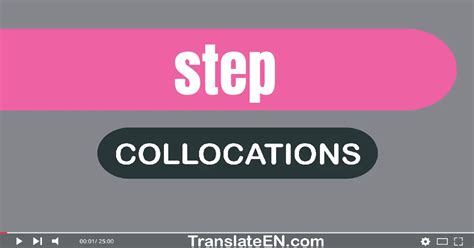 Collocations With Step In English