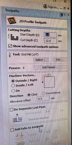 Vcarve Settings For Cutting Depths And Tools Digitalfab Lansing