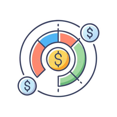 Comprehensive Budget Variance Analysis Icon Stock Vector Illustration
