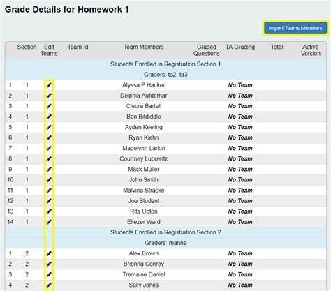 Team Assignments Submitty