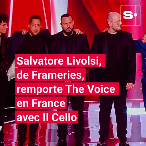 Salvatore Livolsi De Frameries Remporte The Voice En France Avec Il Cello