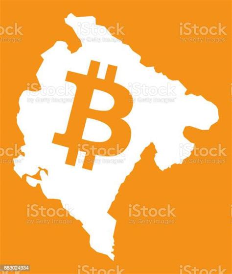 Bitcoin 암호화 통화 기호 일러스트 몬테네그로 지도 가상현실에 대한 스톡 벡터 아트 및 기타 이미지 가상현실 개념 거래자 Istock