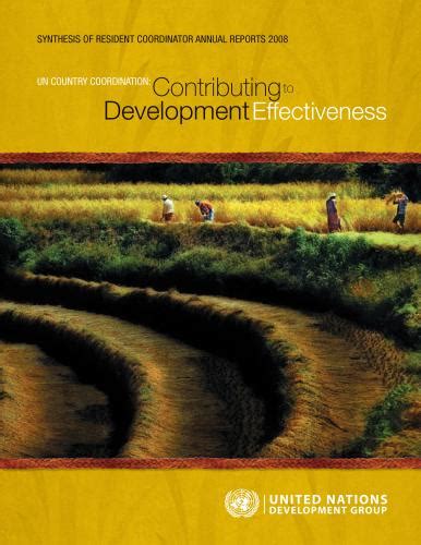 Unsdg Synthesis Of Resident Coordinator Annual Reports 2008