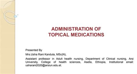 Topical Medication Administration Pptx