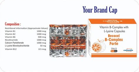 Becocel B Complex Forte Capsule At ₹ 7 5 Stripe Vitamin B Complex Tablets And Capsules In