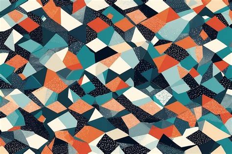 Premium Photo Geometric Elegance Seamless Polygon Pattern For Digital Paper And Textile