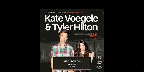 Kate Voegele And Tyler Hilton World Tour 2026 Kingston Ontario Events