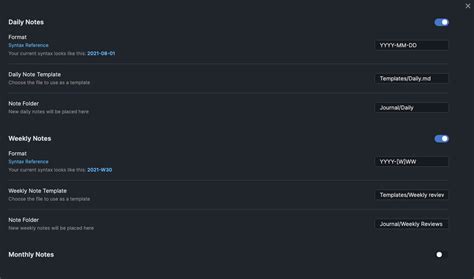 Failed To Create File When Trying To Open Weekly Note · Issue 60 · Liamcainobsidian Periodic