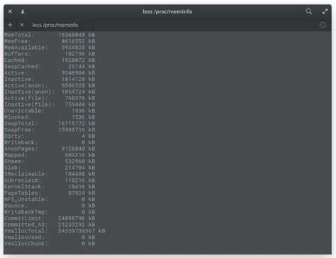 Linux中檢查內存使用情況的命令 每日頭條