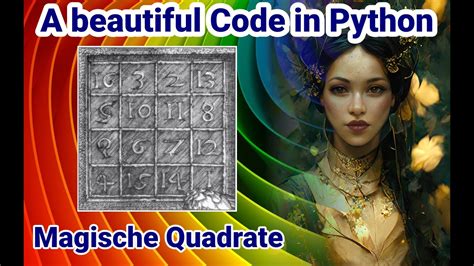 Python Tutorial Deutsch Magische Quadrate Youtube