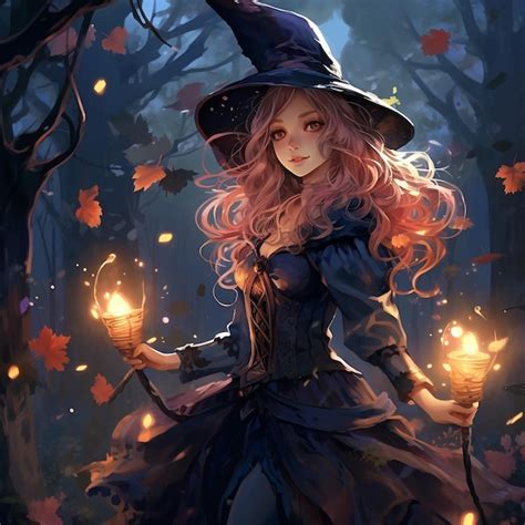 Premium Ai Image Witch Girl