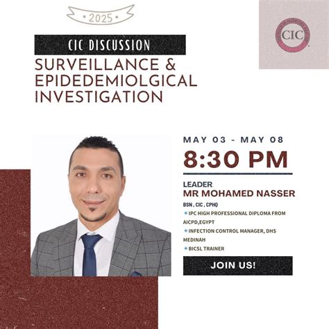 Surveillance Is The Backbone Of Infection Control Operations Join… Cic Academy