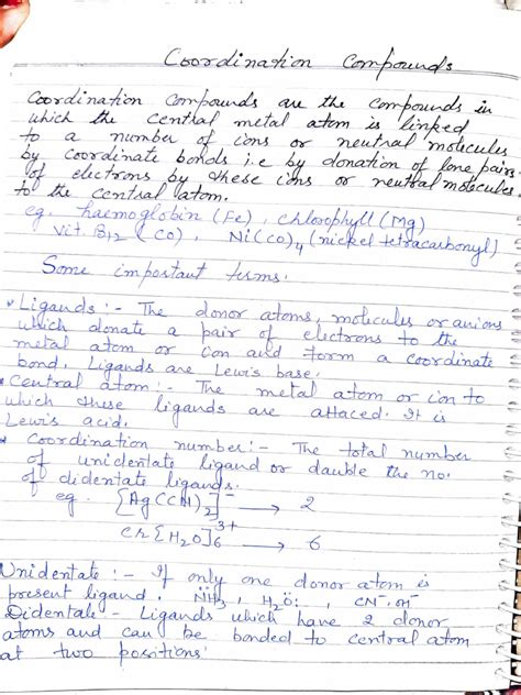 Definition Coordination Compounds Pdf Coordination Complex