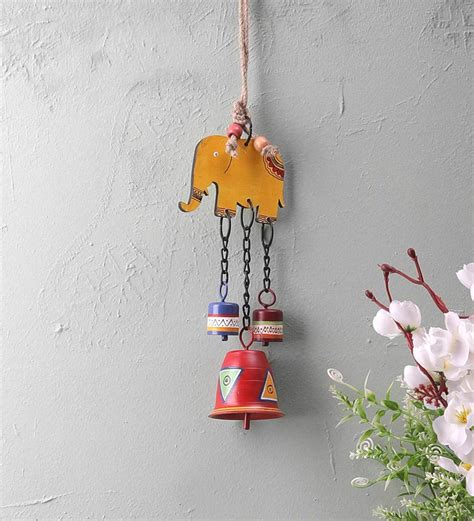 Buy Yellow Elephant Wall Hanging Bell Wind Chime From Tinkle Bells
