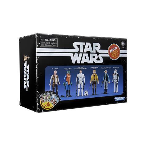Star Wars Retro Action Figure A New Hope Set 3 Boxed Set Of 6