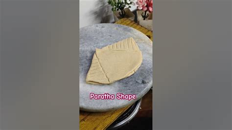 How To Make Cutting Paratha Shapeyoutubeshorts Shorts Youtube
